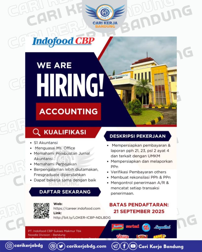 Indofood CBP - Divisi Noodle - Cari Kerja Bandung
